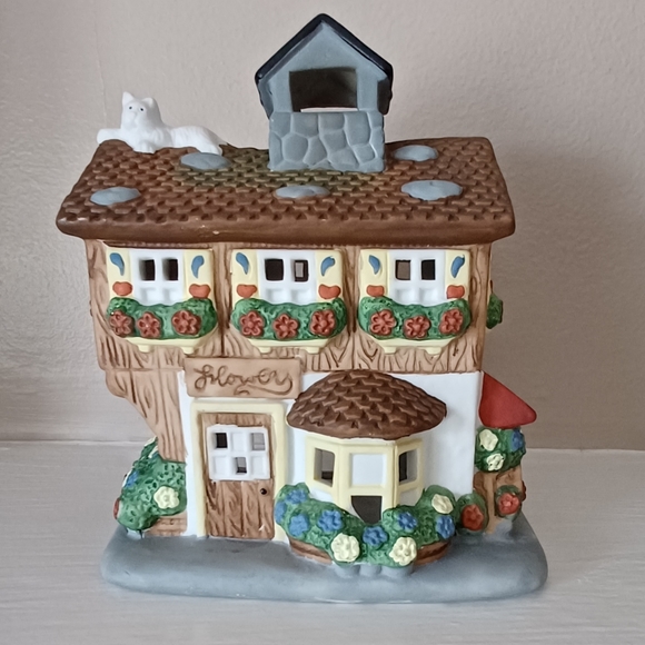 PartyLite | Accents | Euc Vintage Partylite Flower Shop Tealight House ...